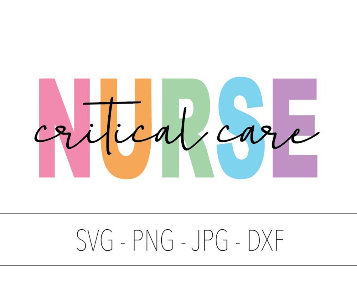Critical Care Nurse Svg Png Dxf Jpg Emergency Nurse SVG - Etsy
