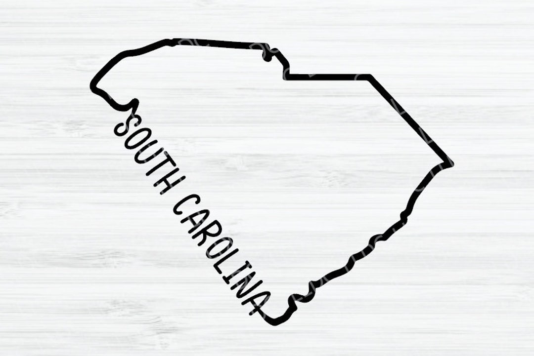 South Carolina Outline SVG. South Carolina Svg. South Carolina Svg ...