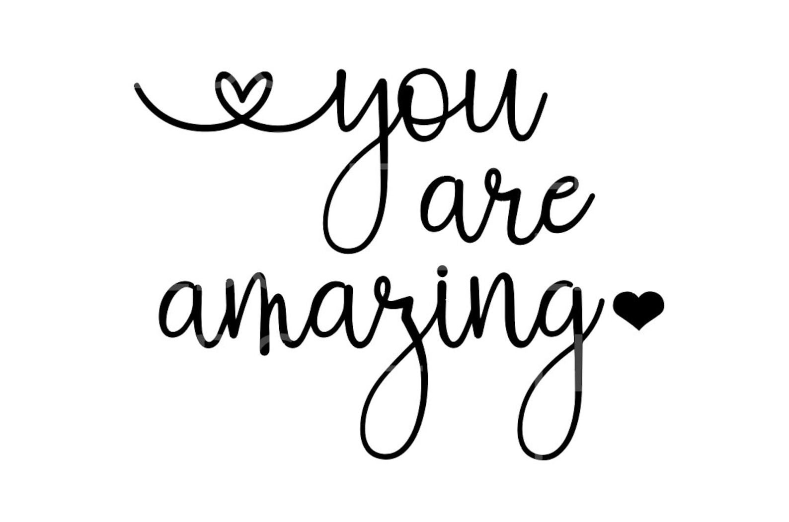 You Are Amazing SVG Png Dxf Jpg Love Mirror Decal Svg - Etsy