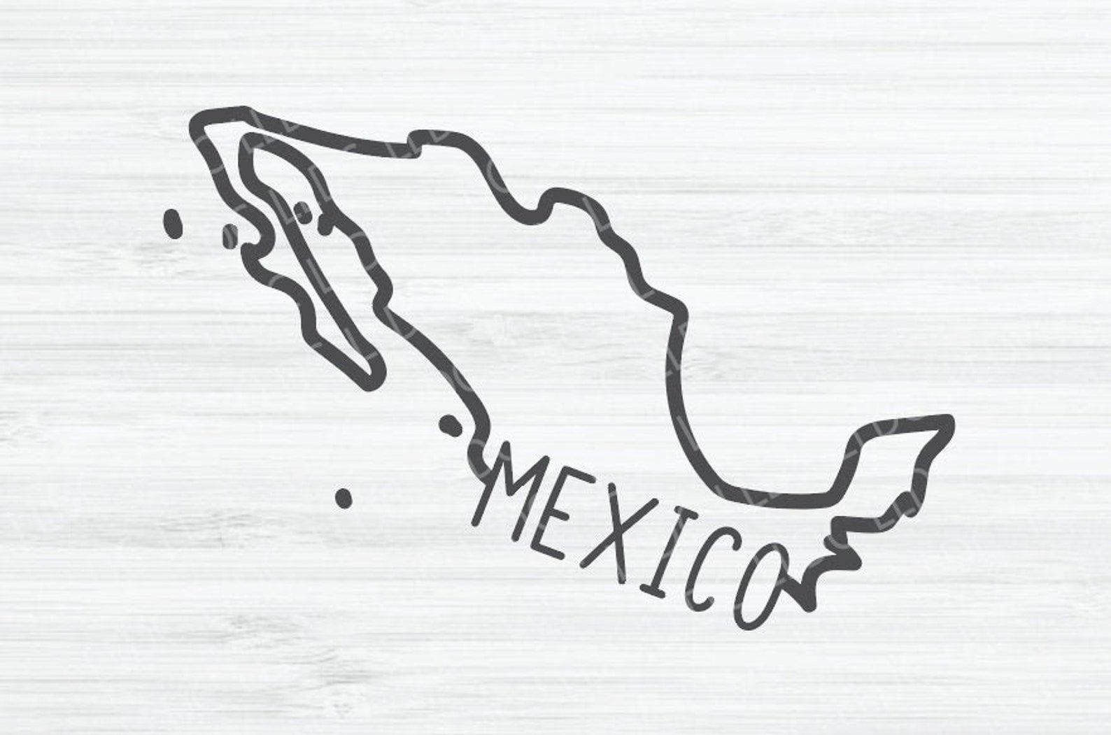 Mexico Outline SVG, Mexico Printed Vector, Mexico Design, Country Svg ...