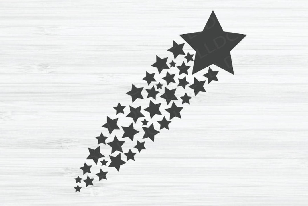 Shooting Star SVG Cut File, Stars Svg, Comet Svg, Stars Clipart. Star ...