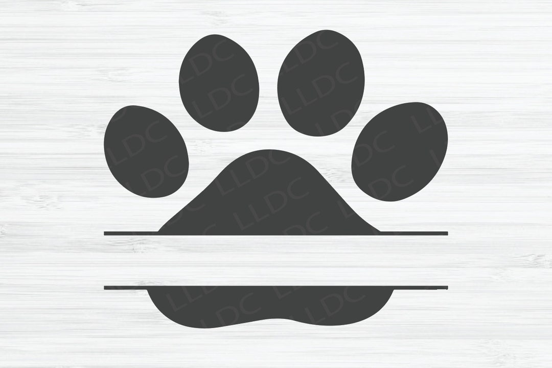 Dog Pawprint Svg | Text Box | Dog Mama Svg | Puppy SVG | Dog Cut File ...