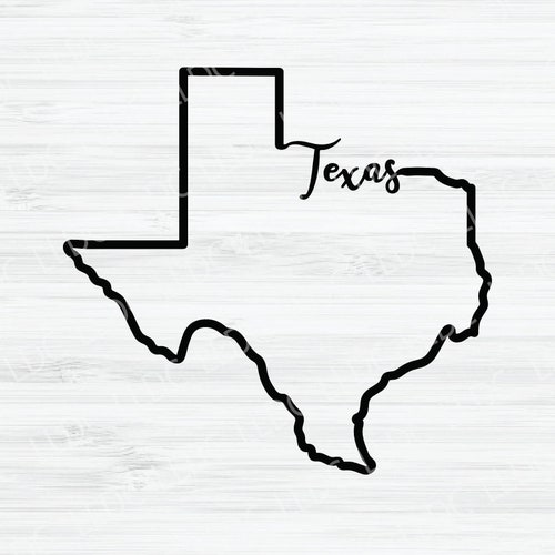 Texas Outline SVG. Texas Cursive Svg. Texas Vector File. Texas - Etsy