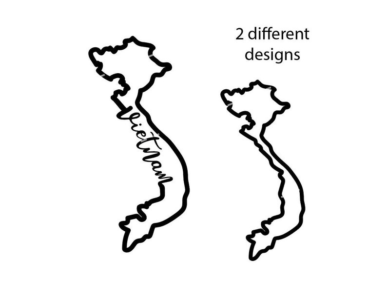 Vietnam Outline SVG, Vietnam Png, Vietnam Design, Country Svg, Vietnam ...