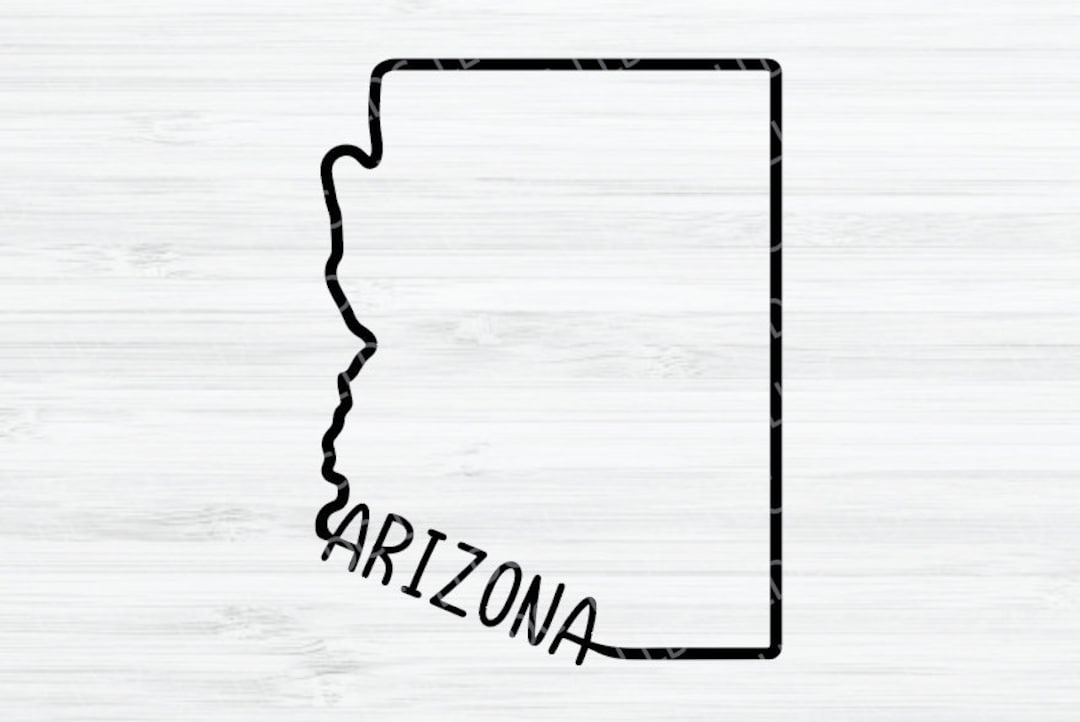 Arizona Outline SVG. Arizona Vector File. Arizona Design. Arizona ...