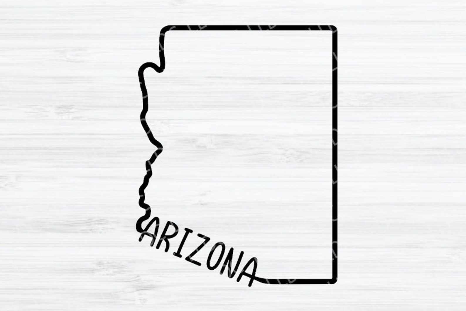 Arizona Outline SVG. Arizona Vector File. Arizona Design. Arizona ...