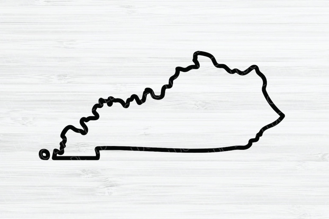 Kentucky Outline SVG. Kentucky Vector File. Kentucky Design. Kentucky ...