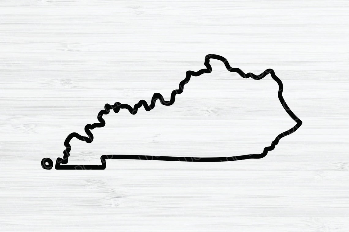 Kentucky Outline SVG. Kentucky Vector File. Kentucky Design. - Etsy