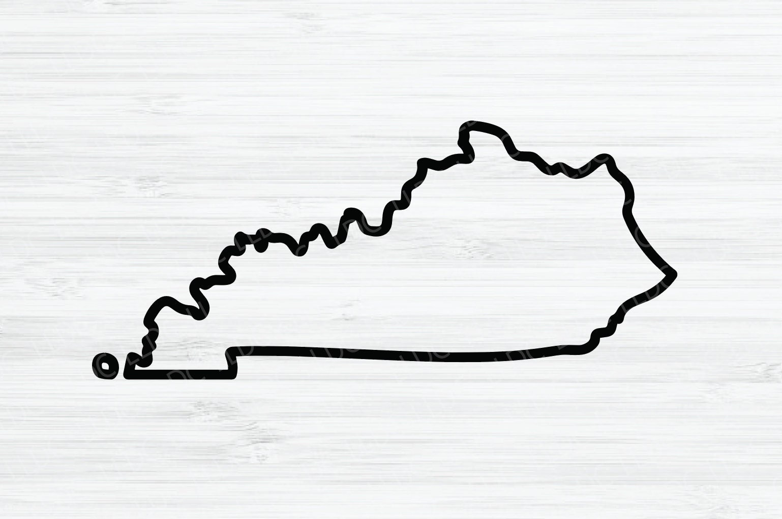 Esquema de Kentucky SVG. Archivo vectorial de Kentucky. Diseño de ...