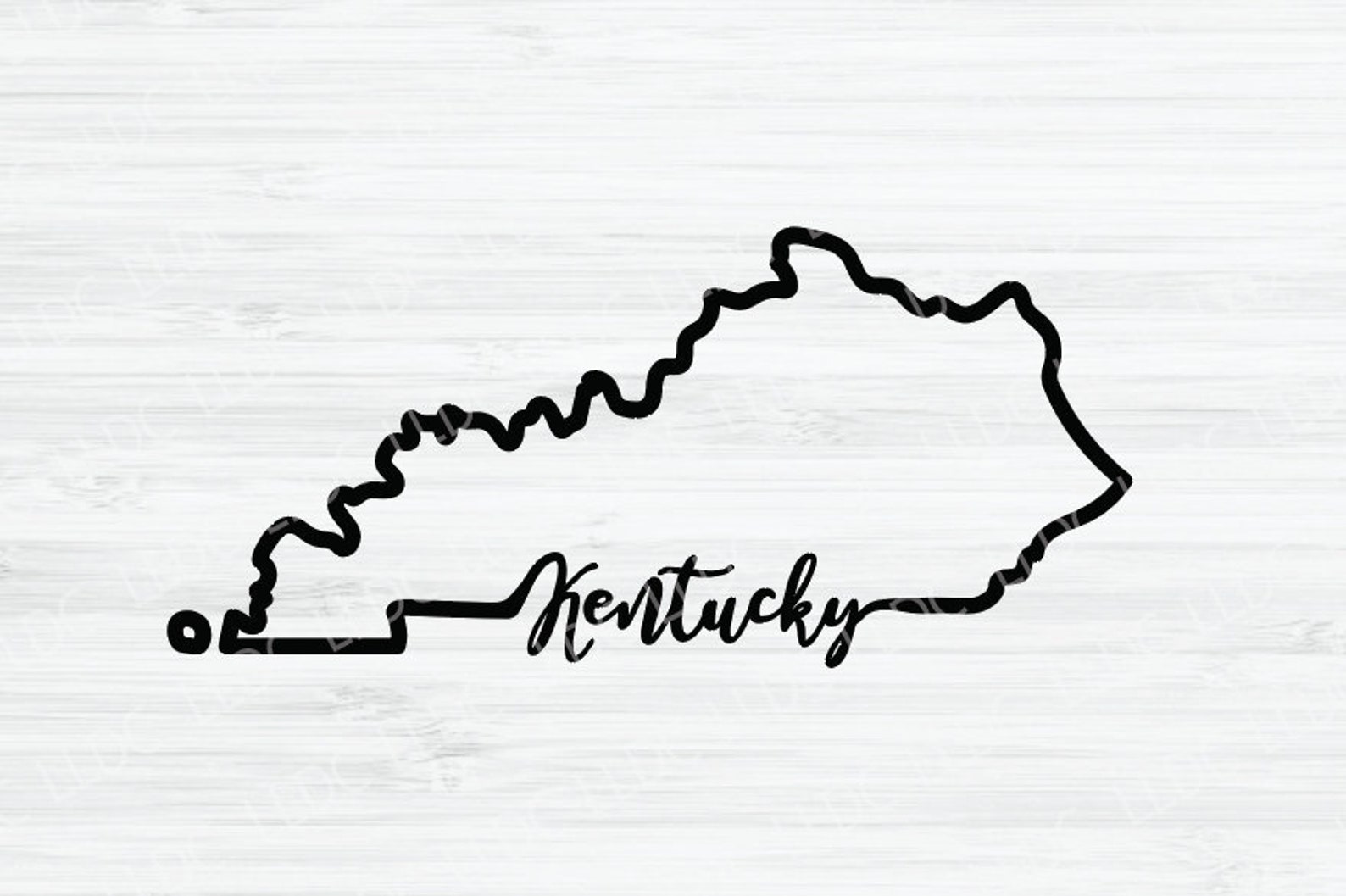 Kentucky Outline SVG. Kentucky Cursive Vector File. Kentucky - Etsy