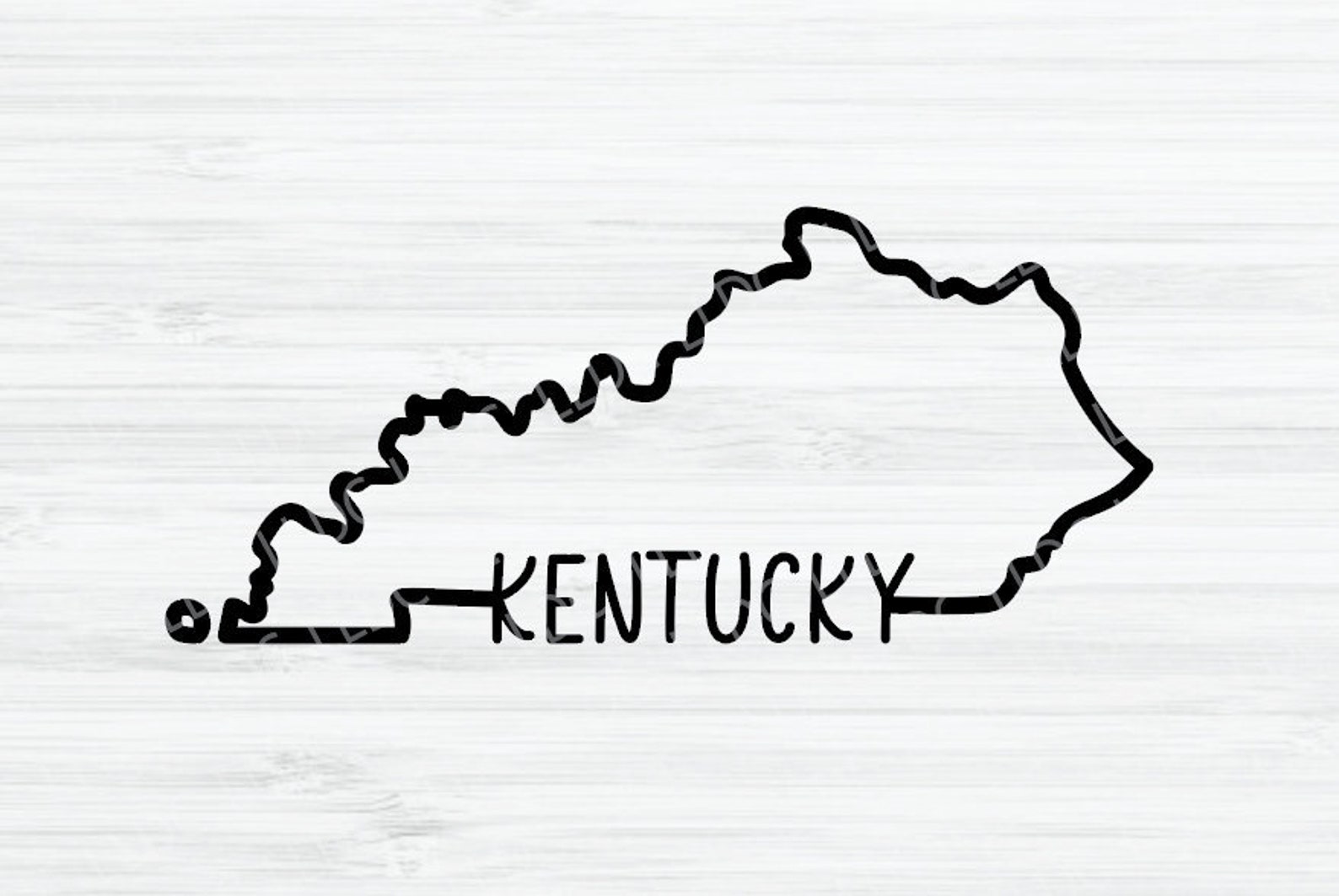 Kentucky Outline SVG. Kentucky Vector File. Kentucky Design. Kentucky ...