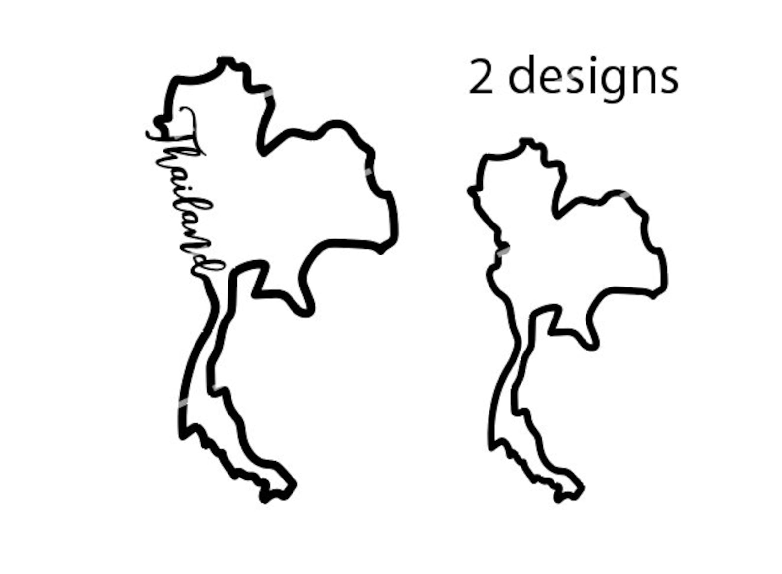 Thailand Outline SVG, Thailand Png, Thailand Design, Country Svg ...