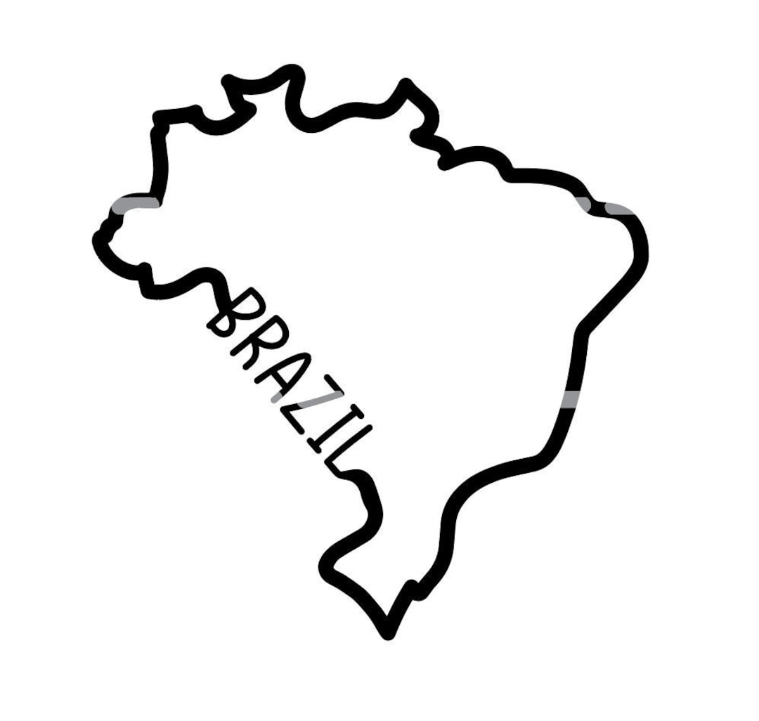 Brazil Map Outline Png
