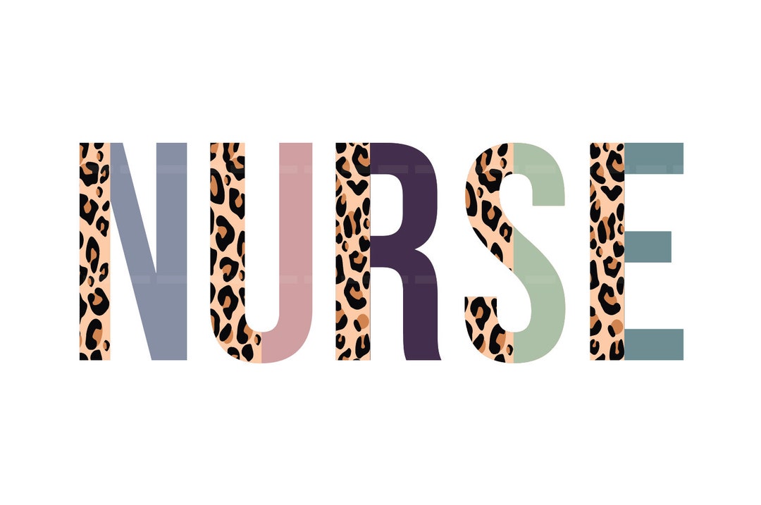 Leopard Boho Nurse Png Jpg, RN PNG, Rn Sublimation Png, Registered ...