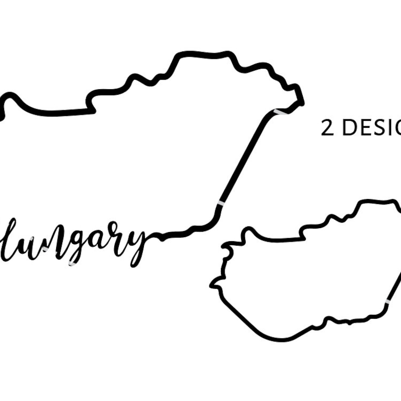 Hungary Map World - Etsy