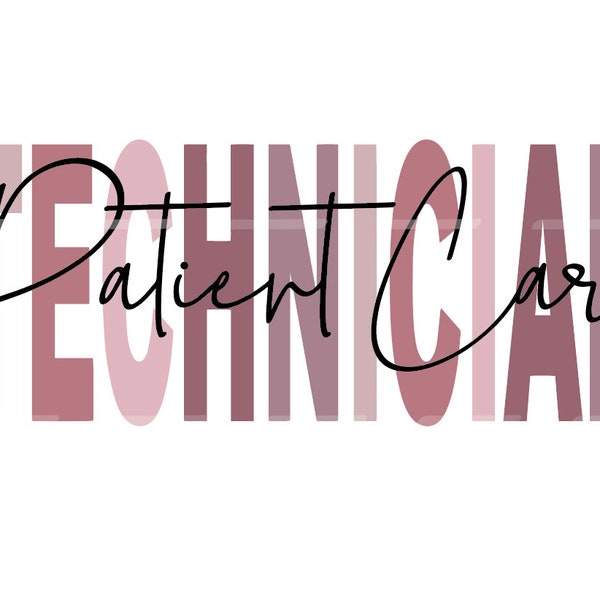 Patient Care Tech Svg - Etsy