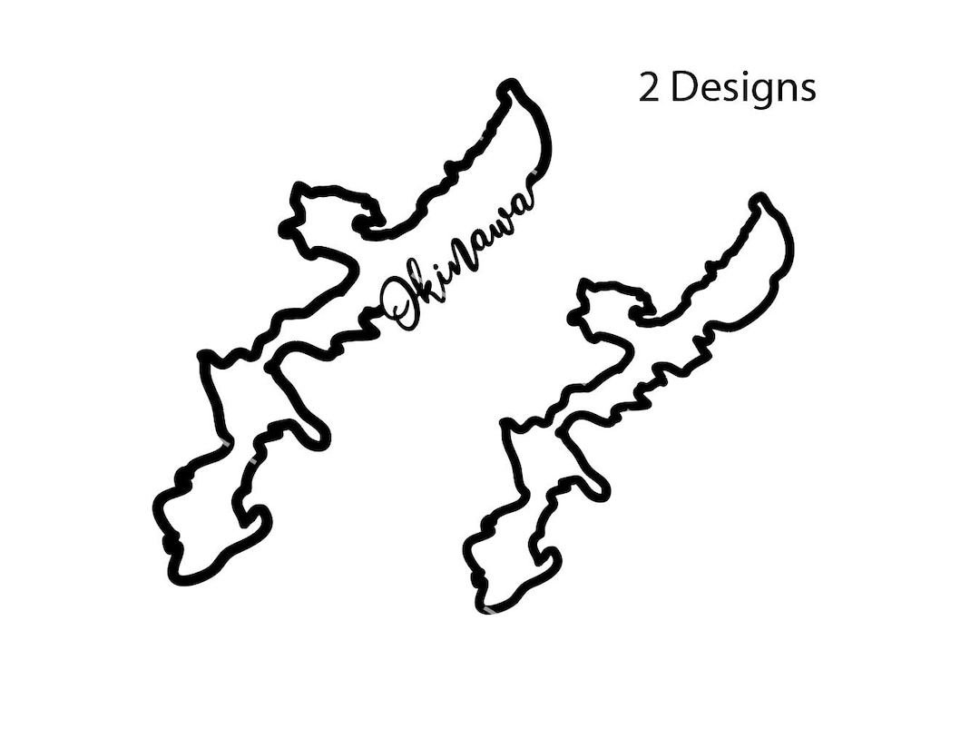 Okinawa Japan Main Island Outline SVG PNG, Japan Vector File, Okinawa ...