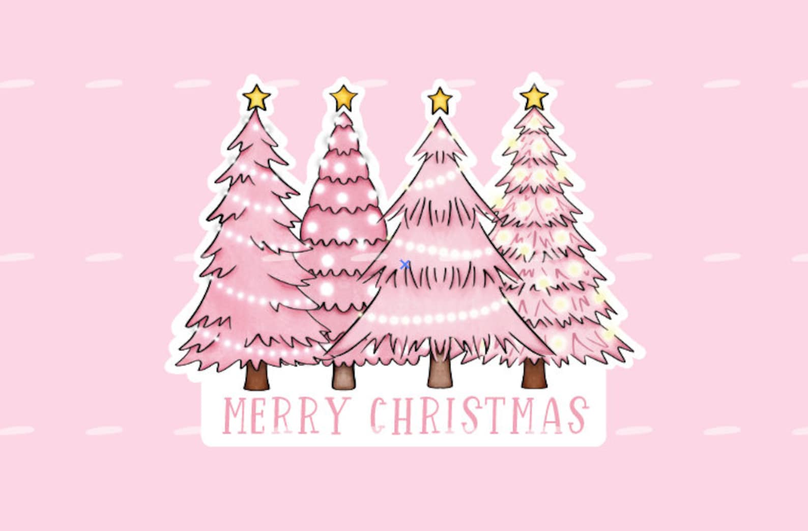Printable Pink Christmas Digital Sticker Bundle Digital PNG - Etsy