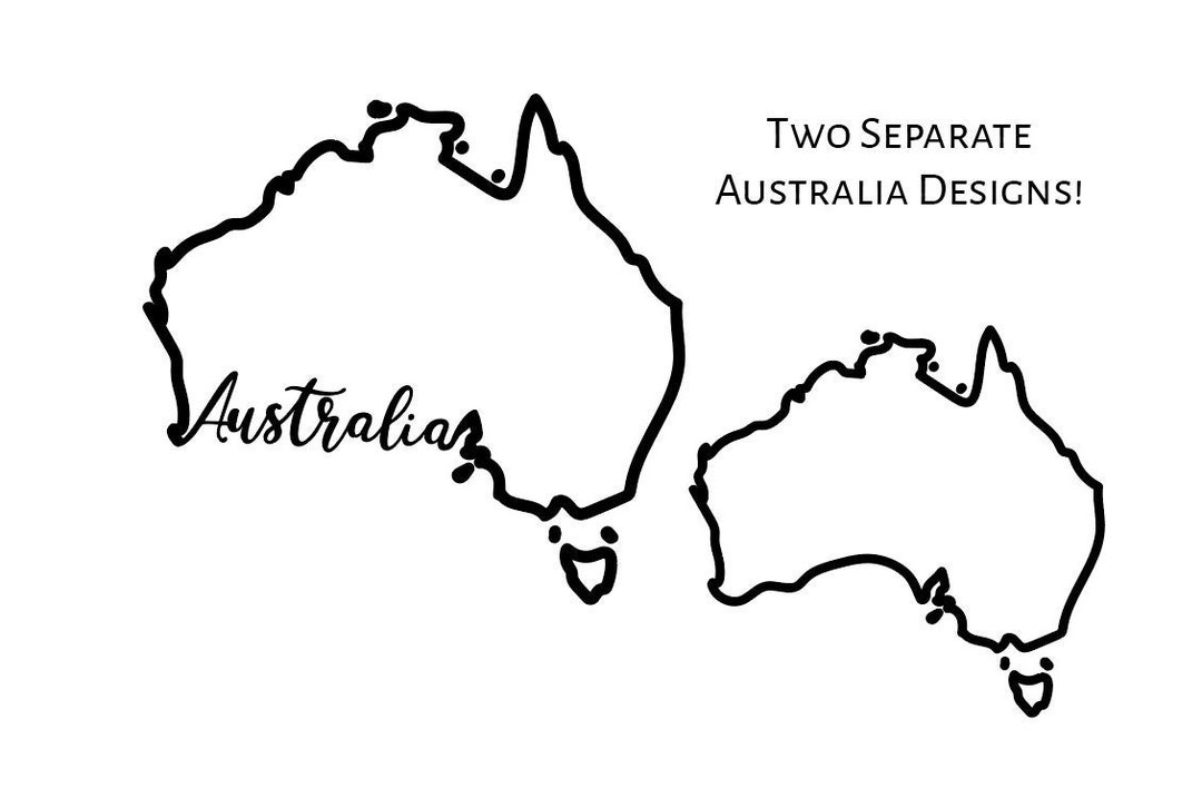Australia Outline SVG, Australia Vector, Australia Design, Country Svg ...