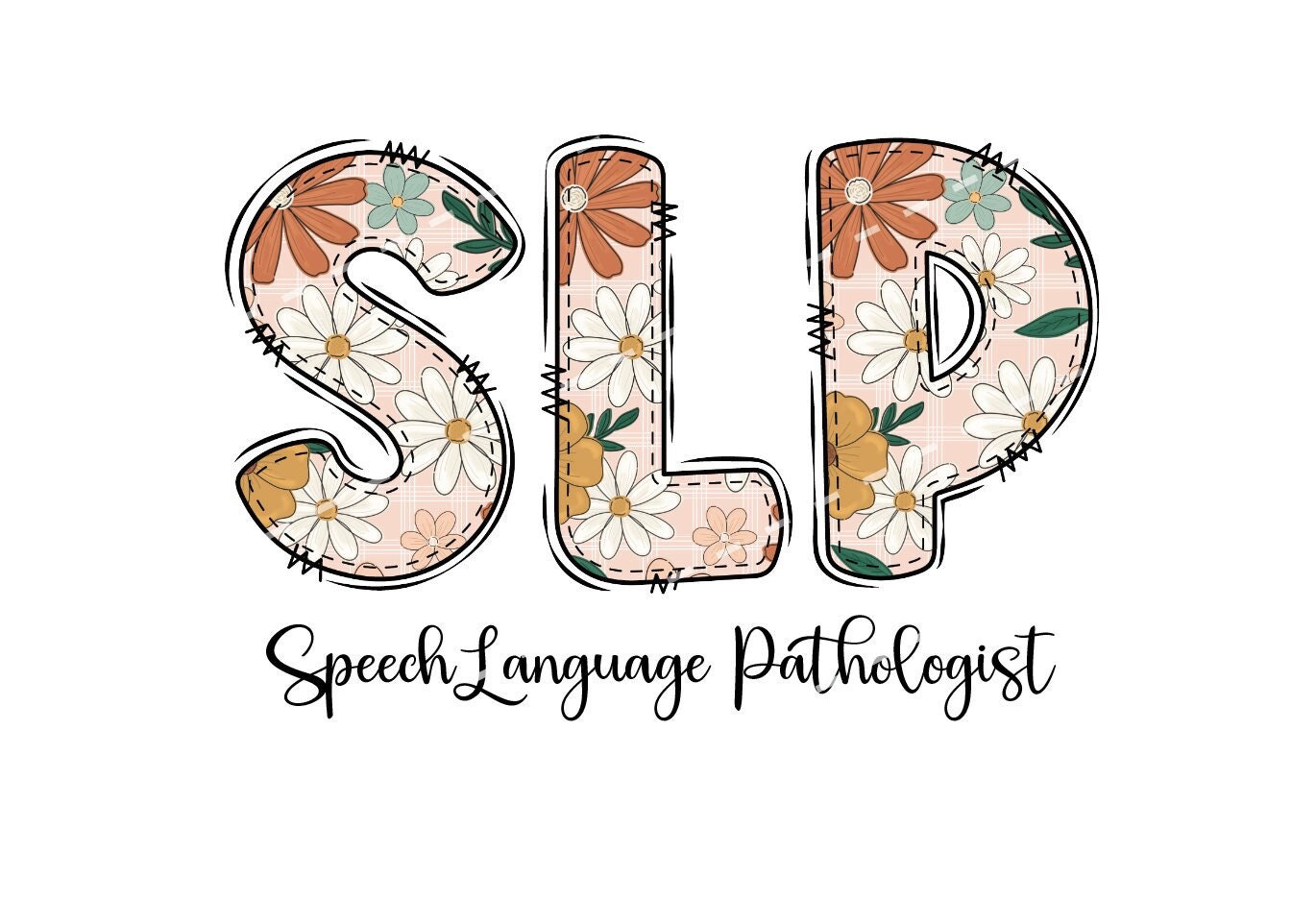 SLP Png, SLP Floral, Speech Language Pathologist Png, Slp Shirt Png ...