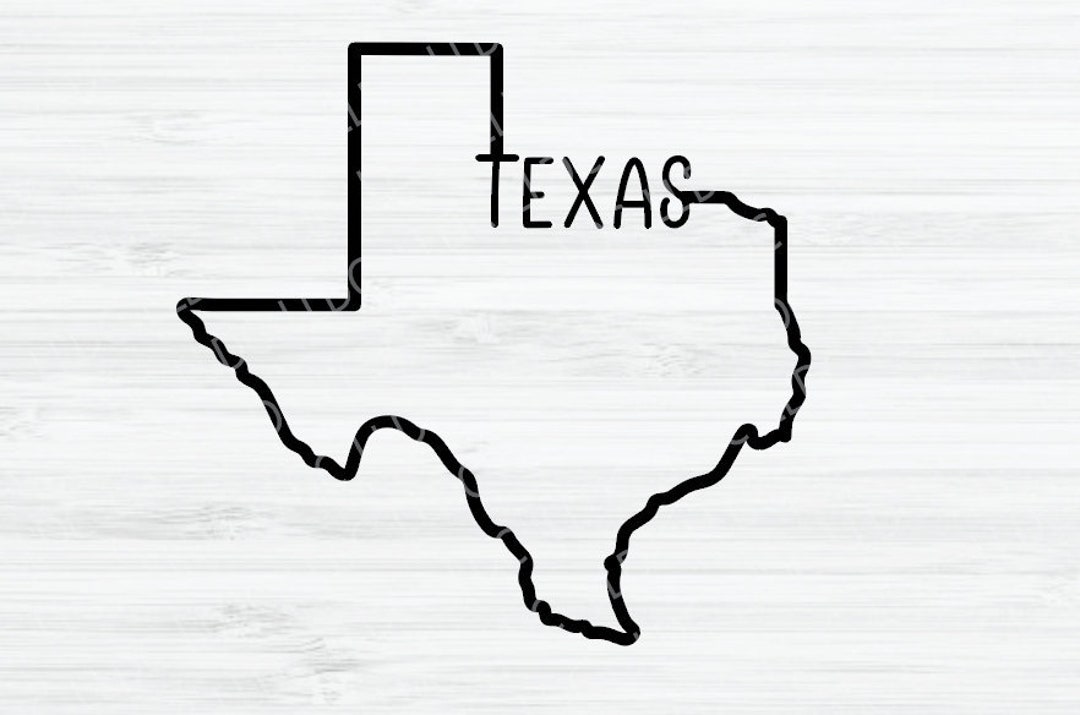 Texas Outline SVG. Texas Svg. Texas Vector File. Texas State Digital ...