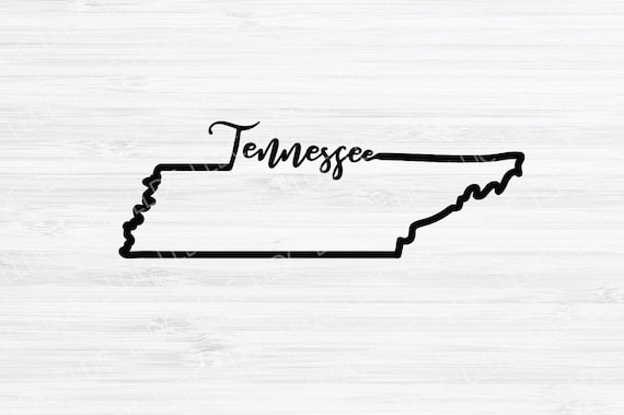 Tennessee Outline SVG. Tennessee Cursive Svg. Tennessee Vector - Etsy