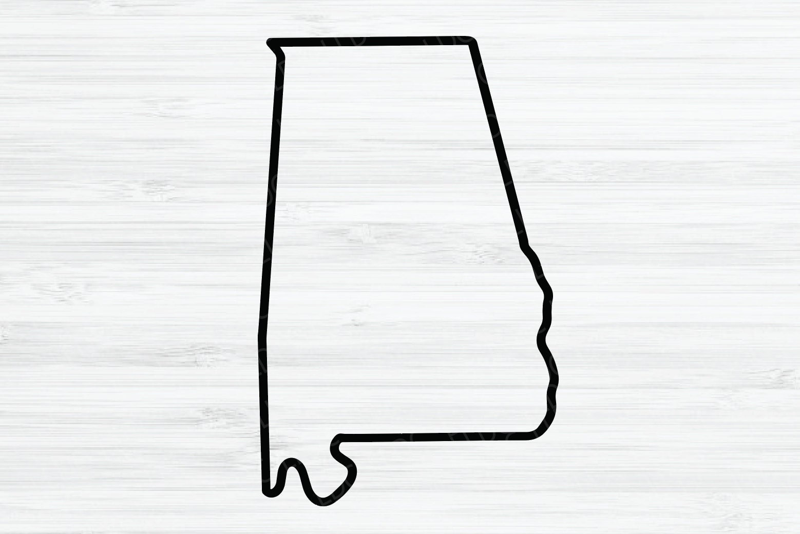 Alabama Outline SVG File. Alabama PNG. Alabama PNG. Vector - Etsy