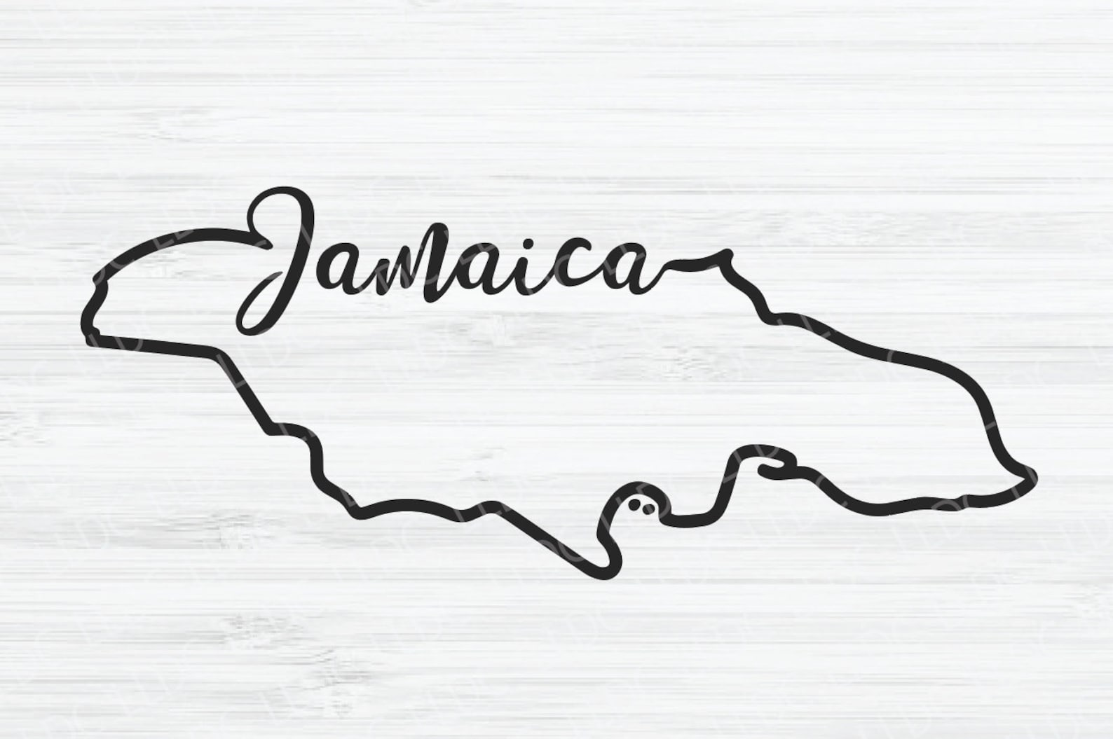 Jamaica Outline SVG, Jamaica Vector, Jamaica Cursive Design, Country ...