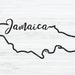 Jamaica Outline SVG, Jamaica Vector, Jamaica Cursive Design, Country ...