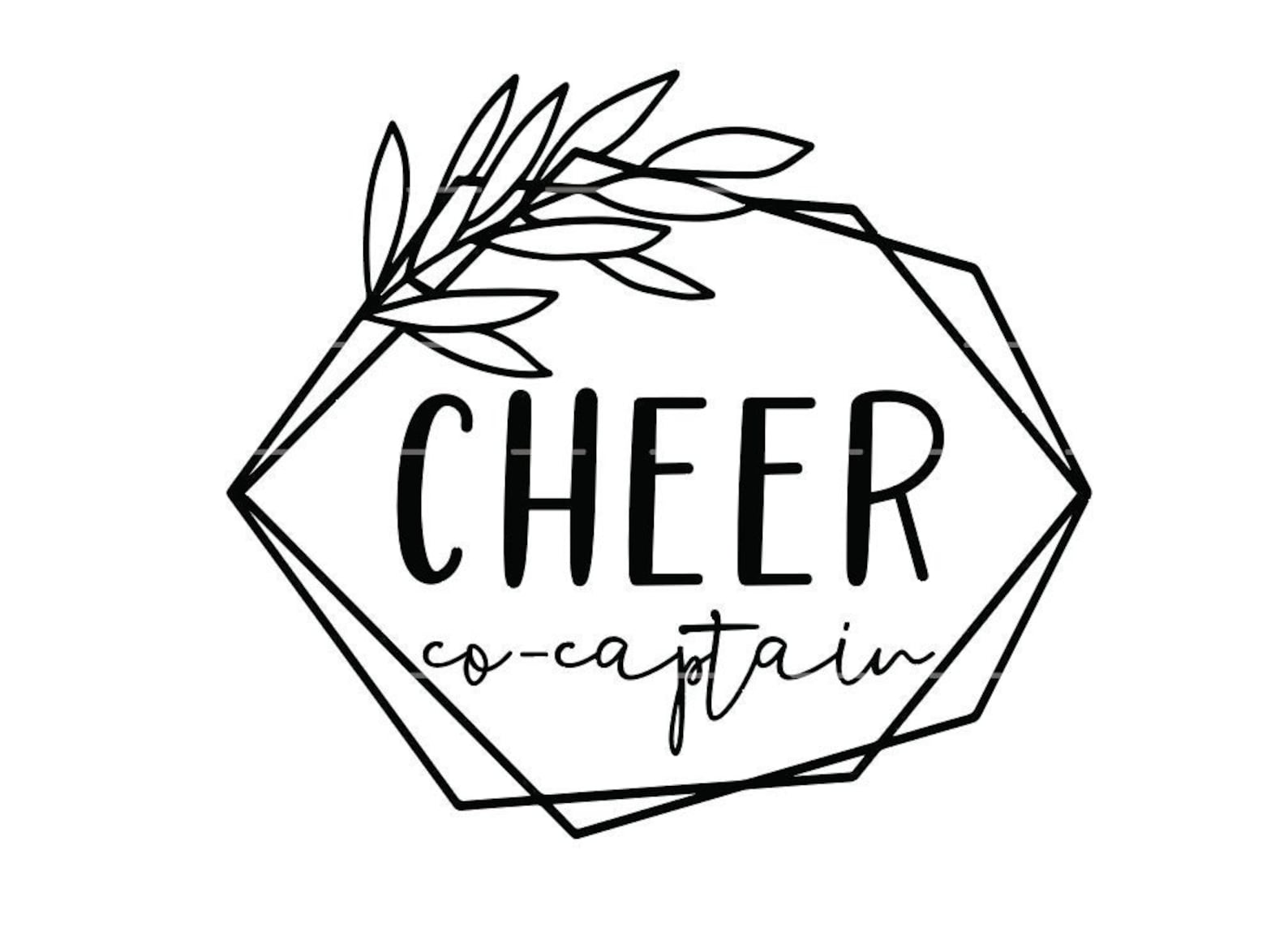 Cheer Co-captain Svg Png Dxf Jpg, Cheerleading Svg, Cheer Captain Png ...