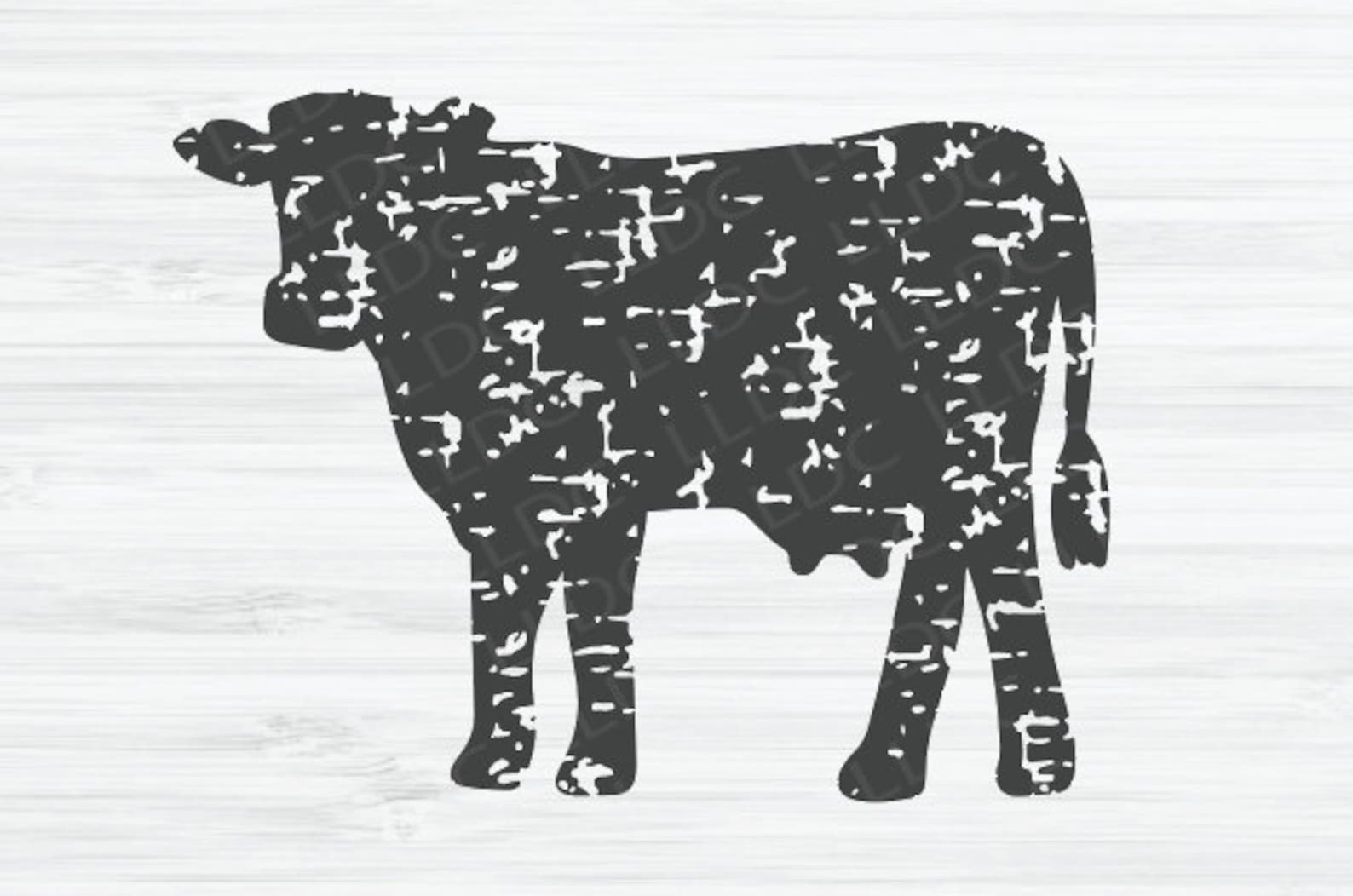 Distressed Cow Svg | Grunge Cow Svg | Grunge Svg | Farmhouse Svg File ...