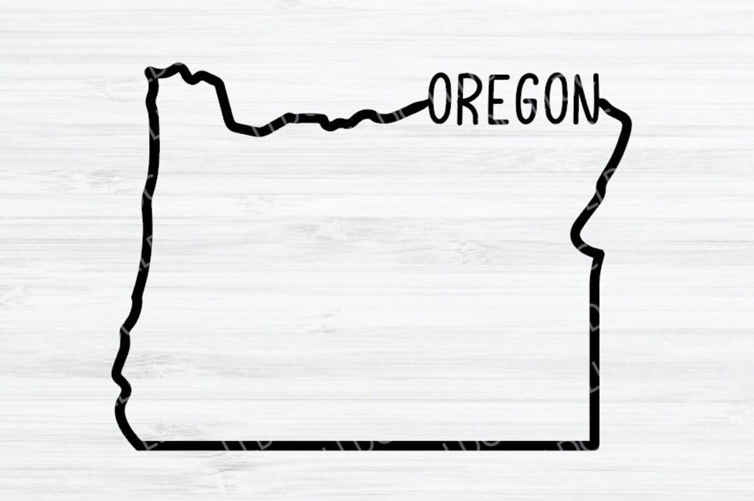 Oregon Outline SVG. Oregon Svg. Oregon Vector File. Oregon Design ...