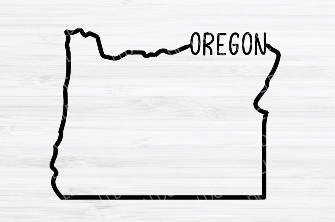 Oregon Outline SVG. Oregon Svg. Oregon Vector File. Oregon | Etsy