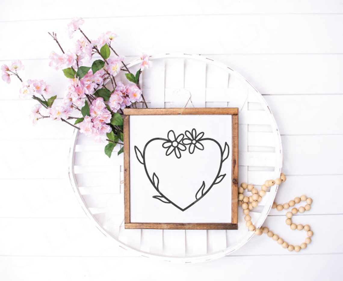 Daisy Svg Flower Frame Svg Botanical Svg Cute Flowers Svg - Etsy