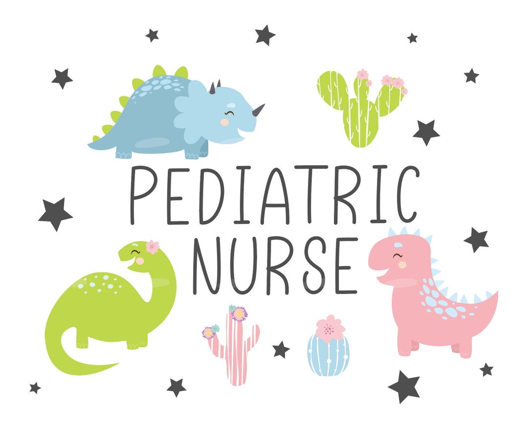 Pediatric Nurse PNG JPG, Cute Dinosaurs Png, Pediatric Dinos Png ...