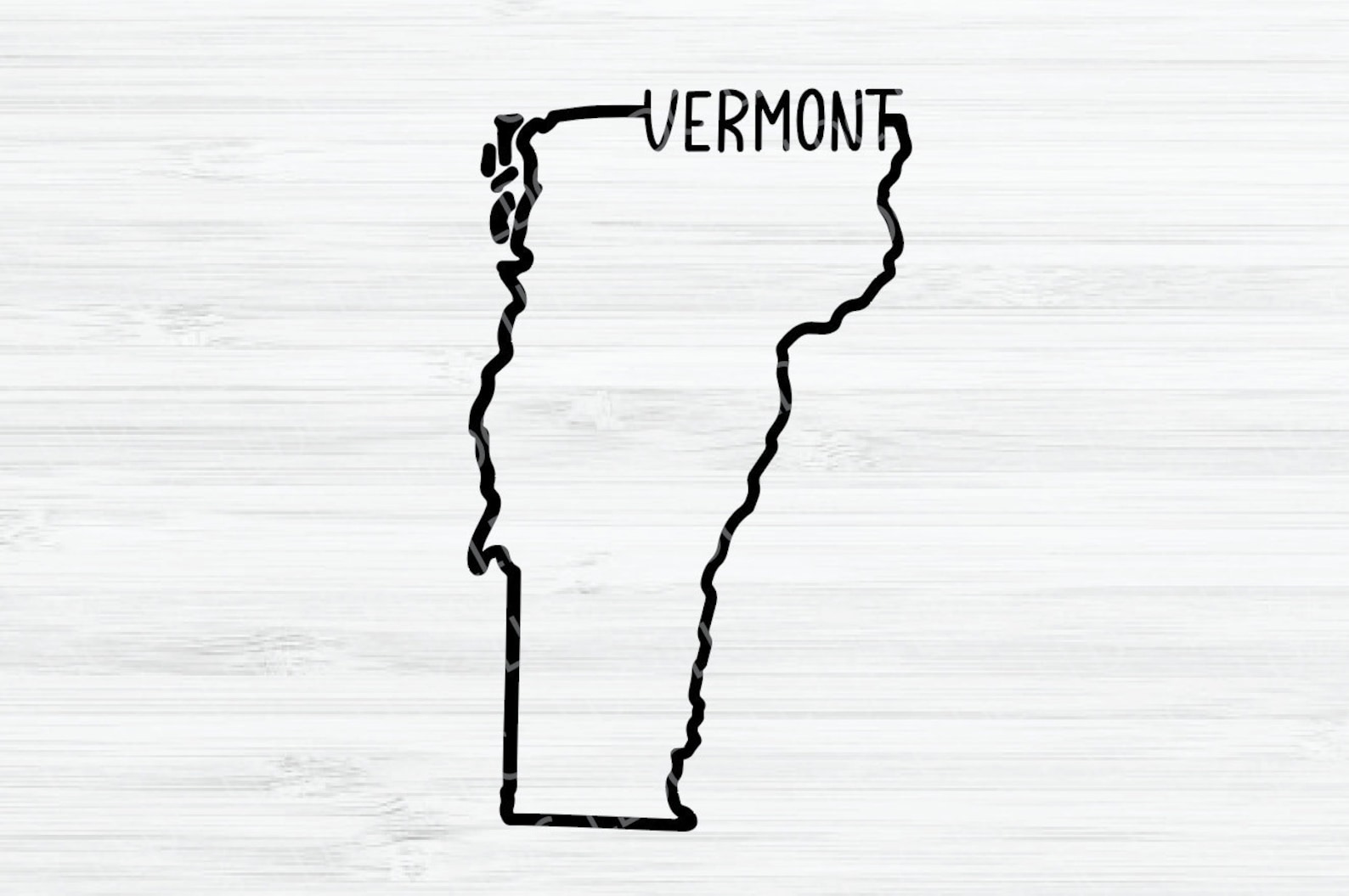 Vermont Outline SVG. Vermont Svg. Vermont Vector File. Vermont State ...