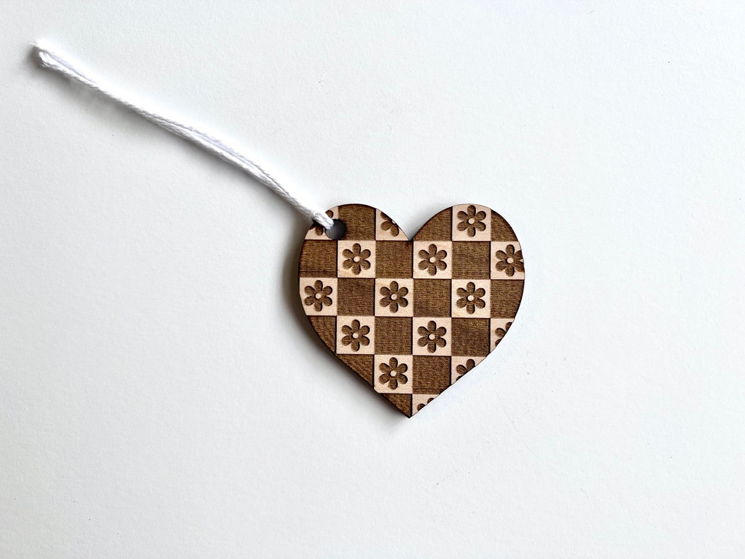 Laser Daisy Valentine Gift Tags Digital File, Heart Gift Tags Svg ...