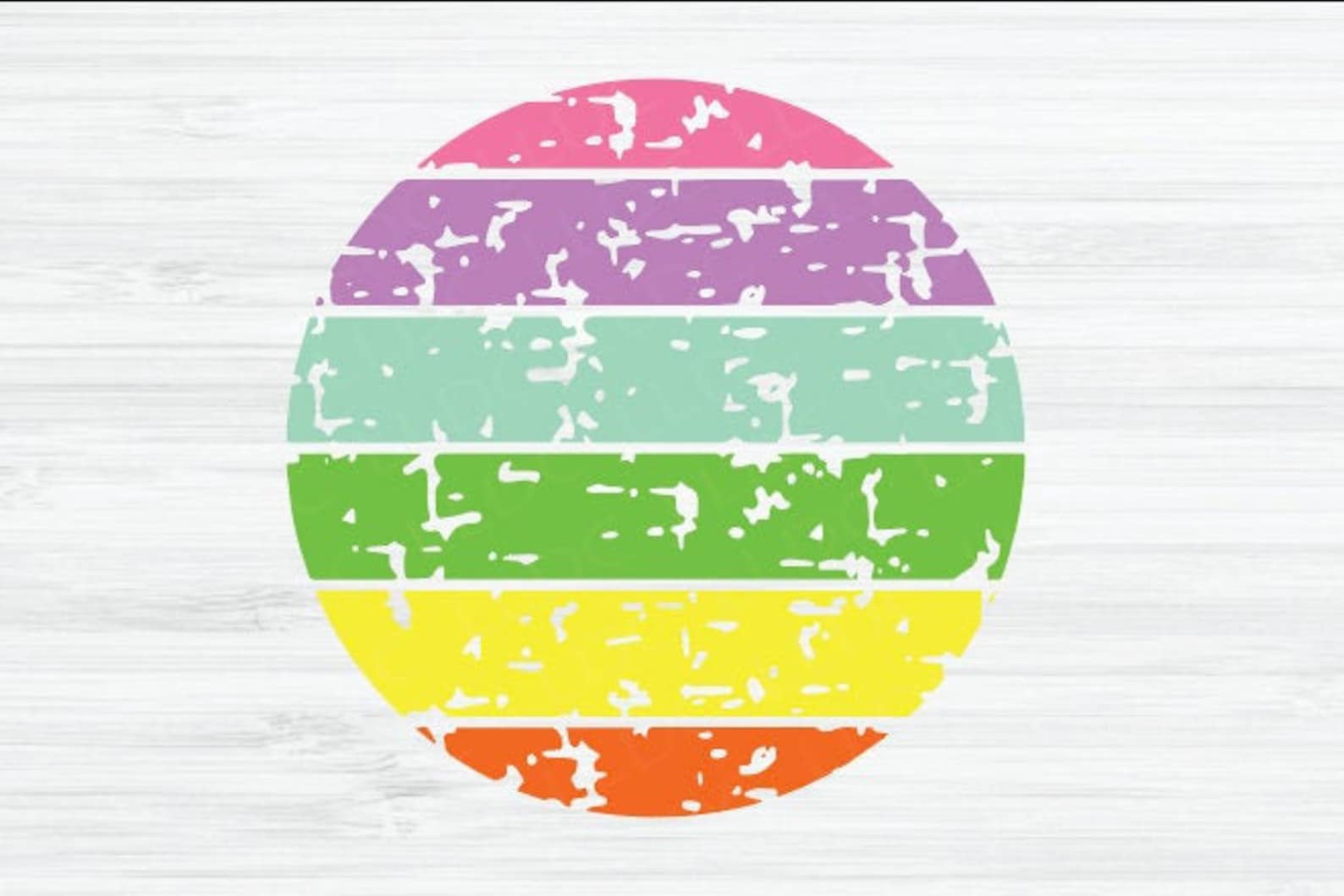 Grunge Circle SVG File, Colorful Circle Svg, Retro Svg, Retro Circle ...