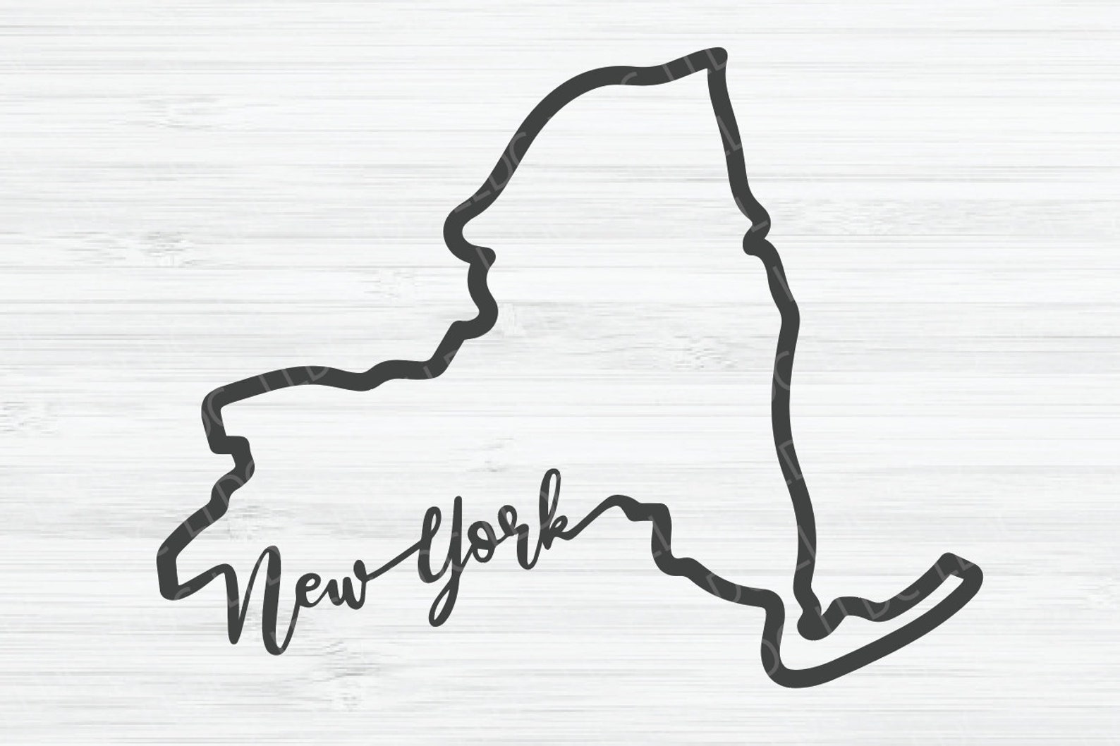 New York Outline SVG. New York Cursive Vector File. New York - Etsy