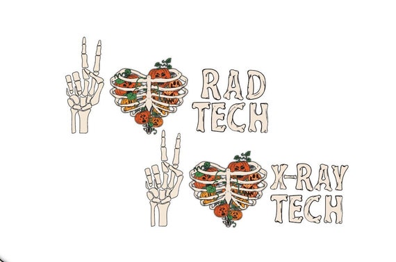 Halloween Peace Love Rad Tech Png/jpg Halloween X-ray Tech - Etsy