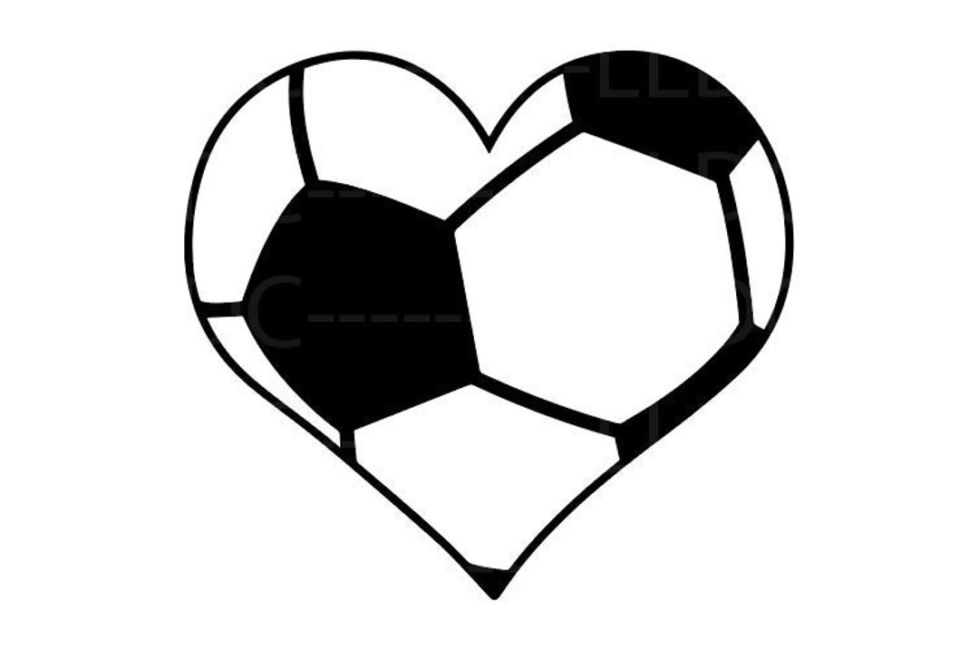 Soccer Heart Svg/png/dxf/jpg, Soccer Svg, Soccer Shirt Png, Cute Soccer ...
