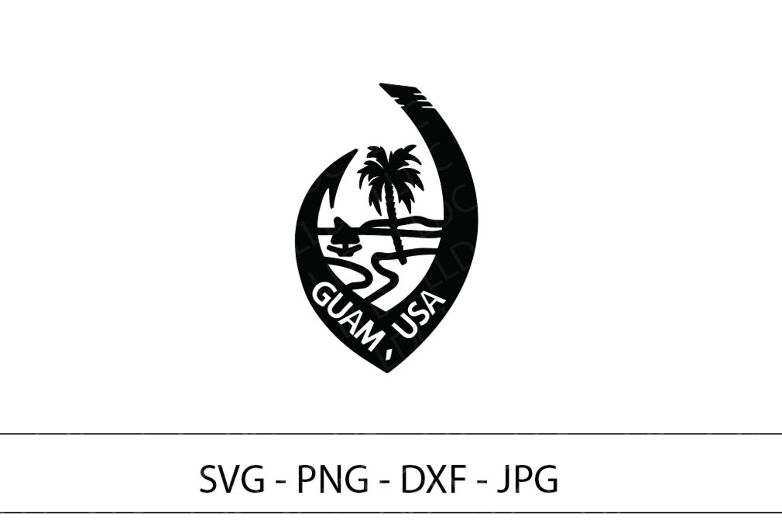 Guam SVG | Guam Seal Svg | Guam Vector File | Guam Hook Svg | Guam ...