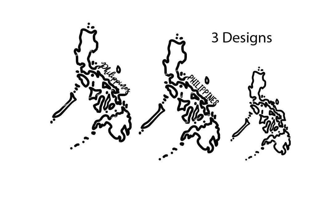 Philippines Outline SVG, Philippines Vector File, Philippinas Design ...