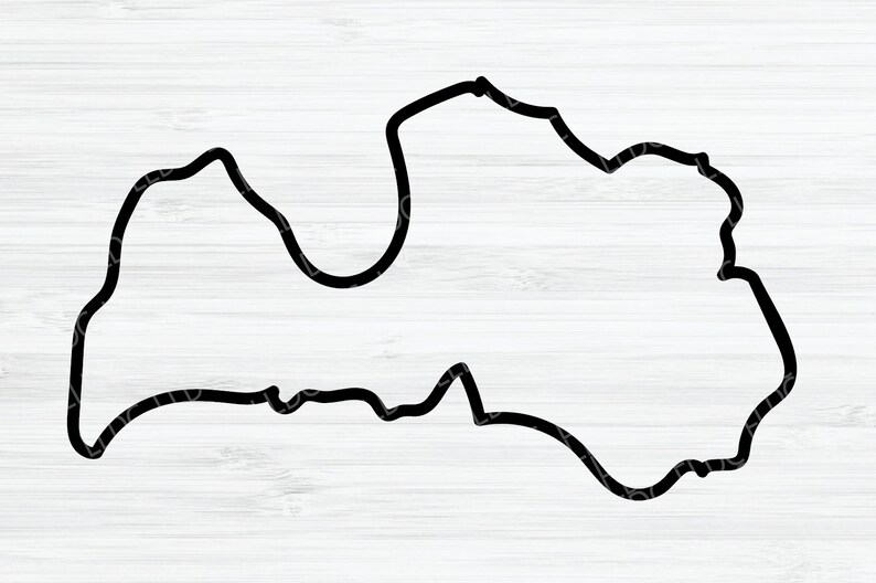 Latvia Outline SVG, Latvia PNG, Latvia Cursive Design, Country Svg ...