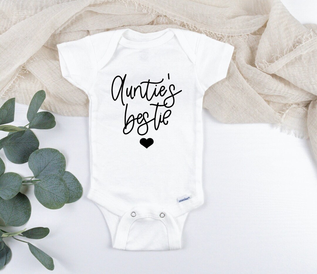 Auntie's Bestie SVG, New Parent Svg, Baby Shirt Svg, Baby Bodysuit Svg ...