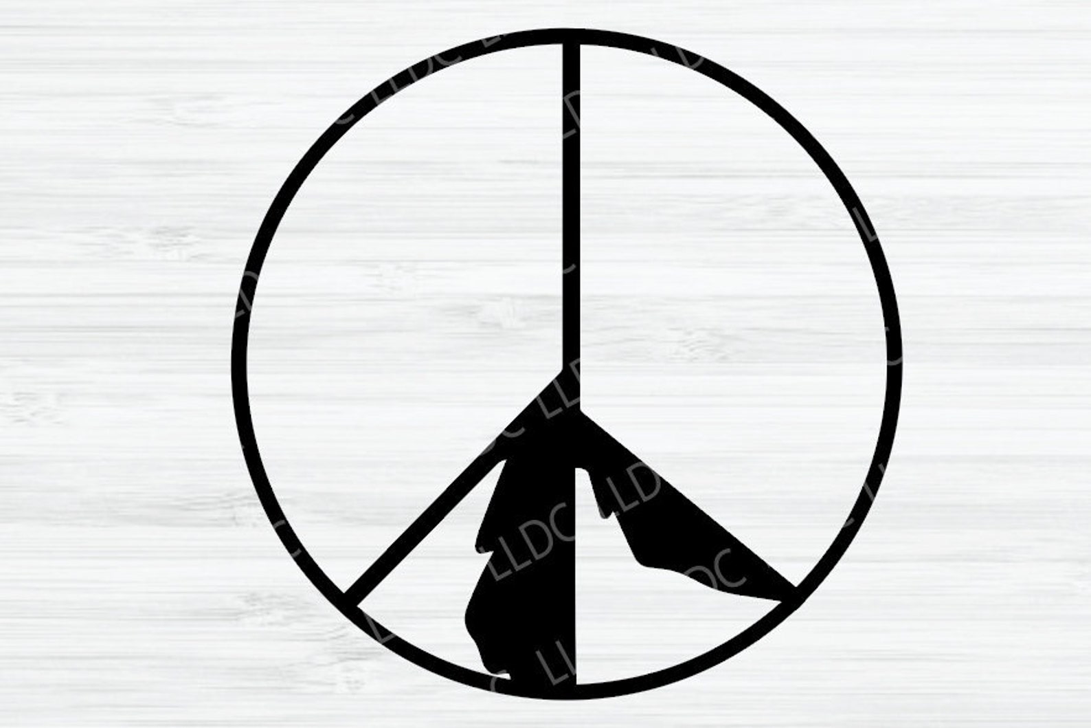 Peace Sign Mountain SVG File Peace Svg Outdoors Svg - Etsy