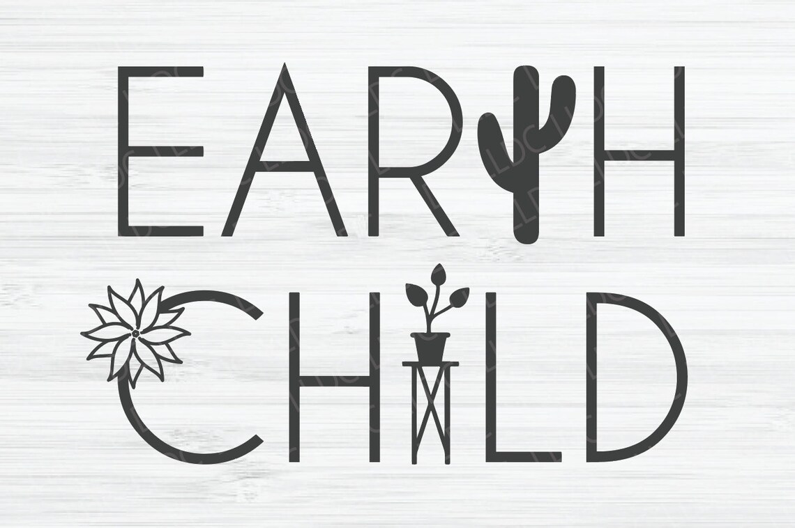 Earth Child SVG PNG Flower Child Svg Flower Svg Plants | Etsy