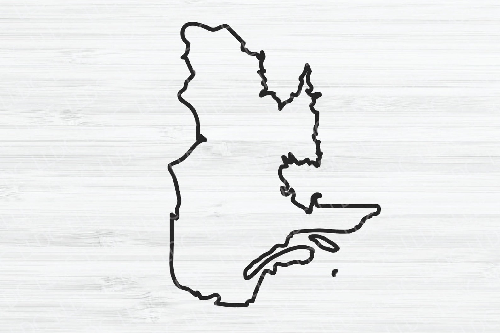 Quebec Outline SVG Quebec Vector Quebec Cursive Design | Etsy
