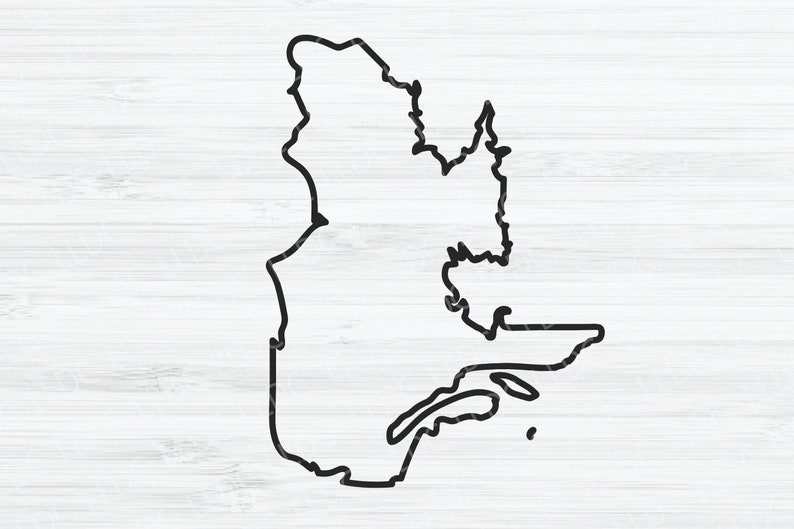 Quebec Outline SVG, Quebec Vector, Quebec Cursive Design, Country Svg ...