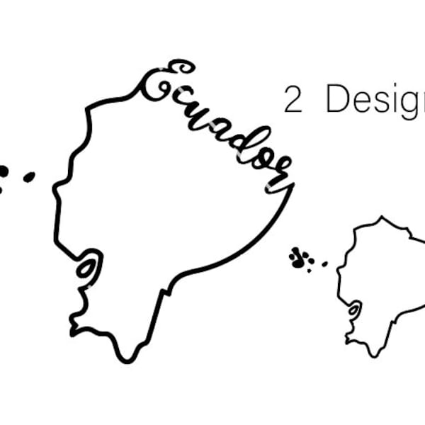 Ecuador Outline Png - Etsy